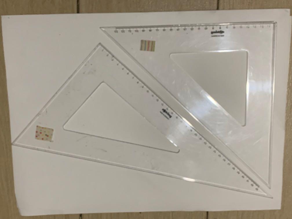 Rotring Triangle Ruler Set, Hobbies & Toys, Stationary & Craft, Craft ...
