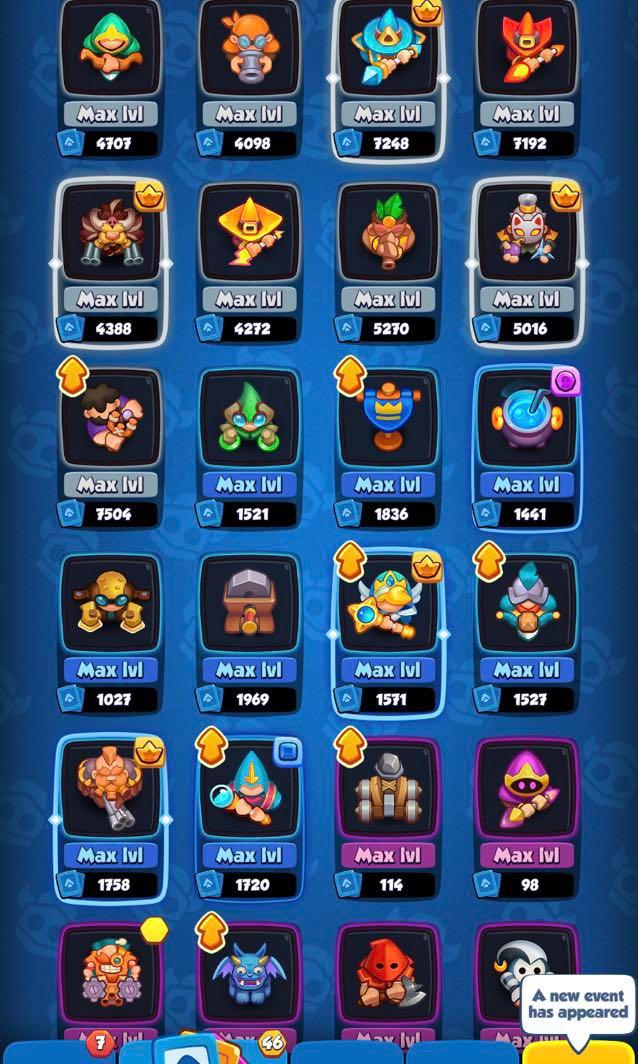 Rush Royal High End Accout (2855% Crit), Video Gaming, Gaming ...