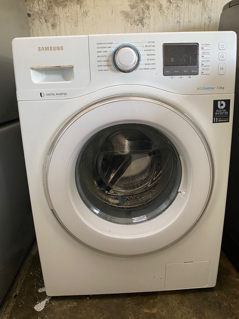 Samsung 7KG 3Ticks Digital Inverter Front Loading Washing Machine, TV ...