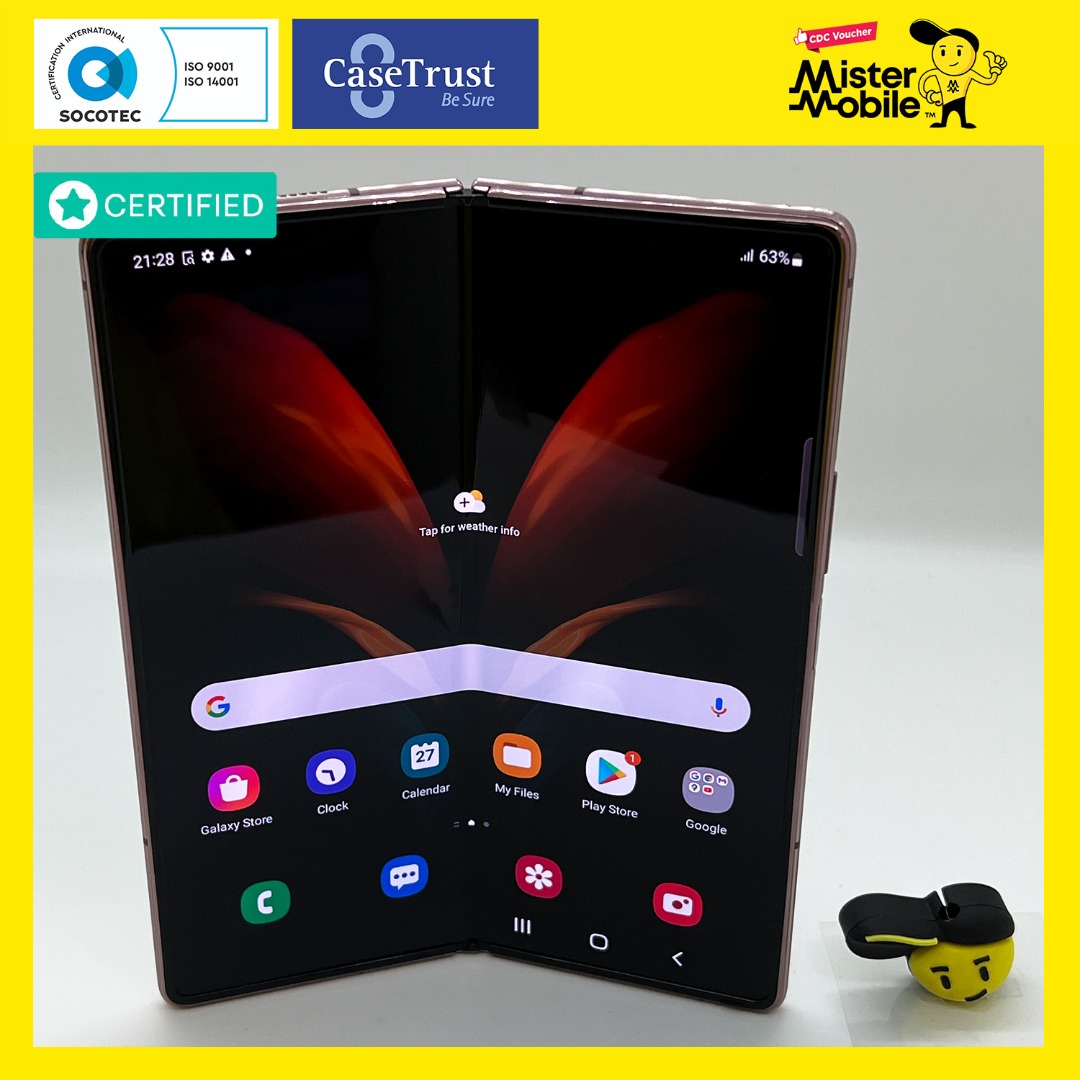 Samsung Galaxy Z Fold 2 5G 256 256GB Mystic Bronze Local Used Set, Mobile Phones & Gadgets ...