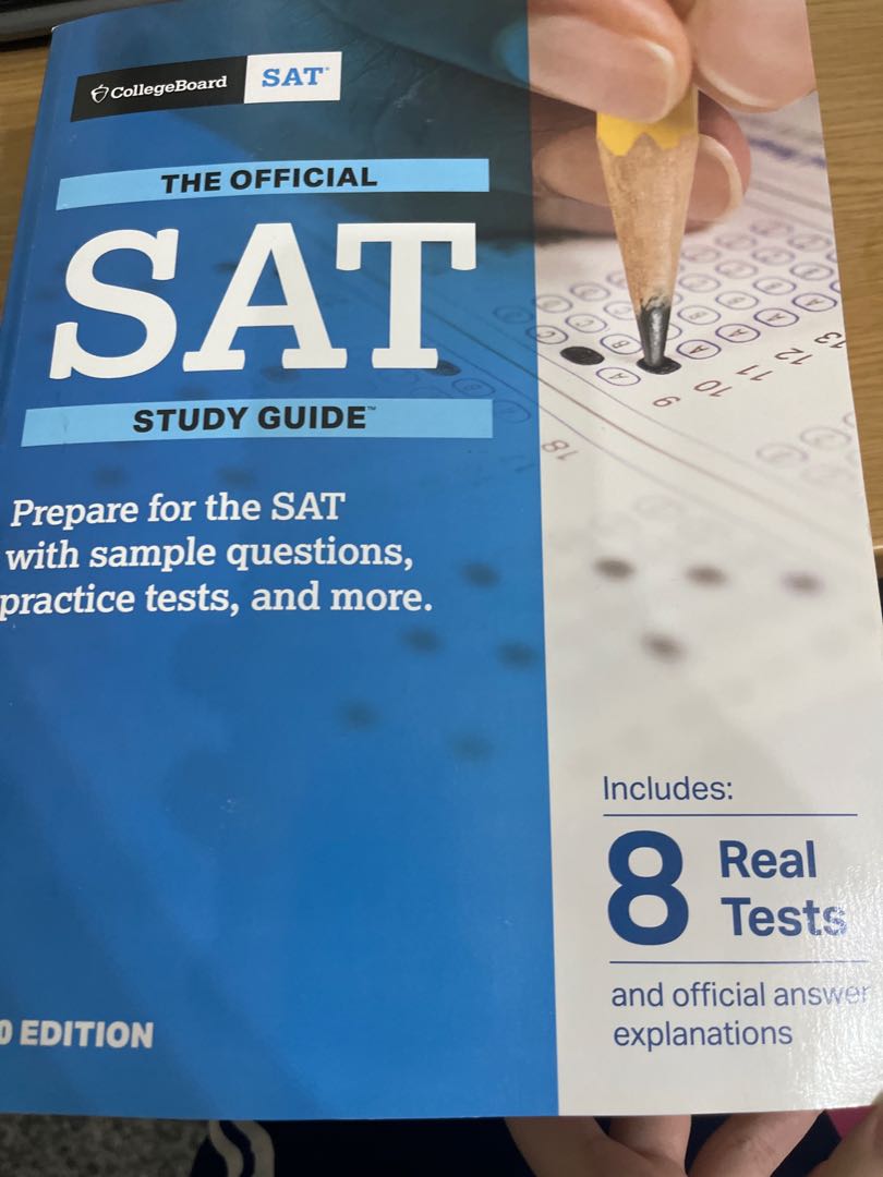 sat college board 官方2020study guide 官方指南全新完全沒寫！, 書籍、休閒與玩具, 書本及雜誌, 評量練習在旋轉拍賣
