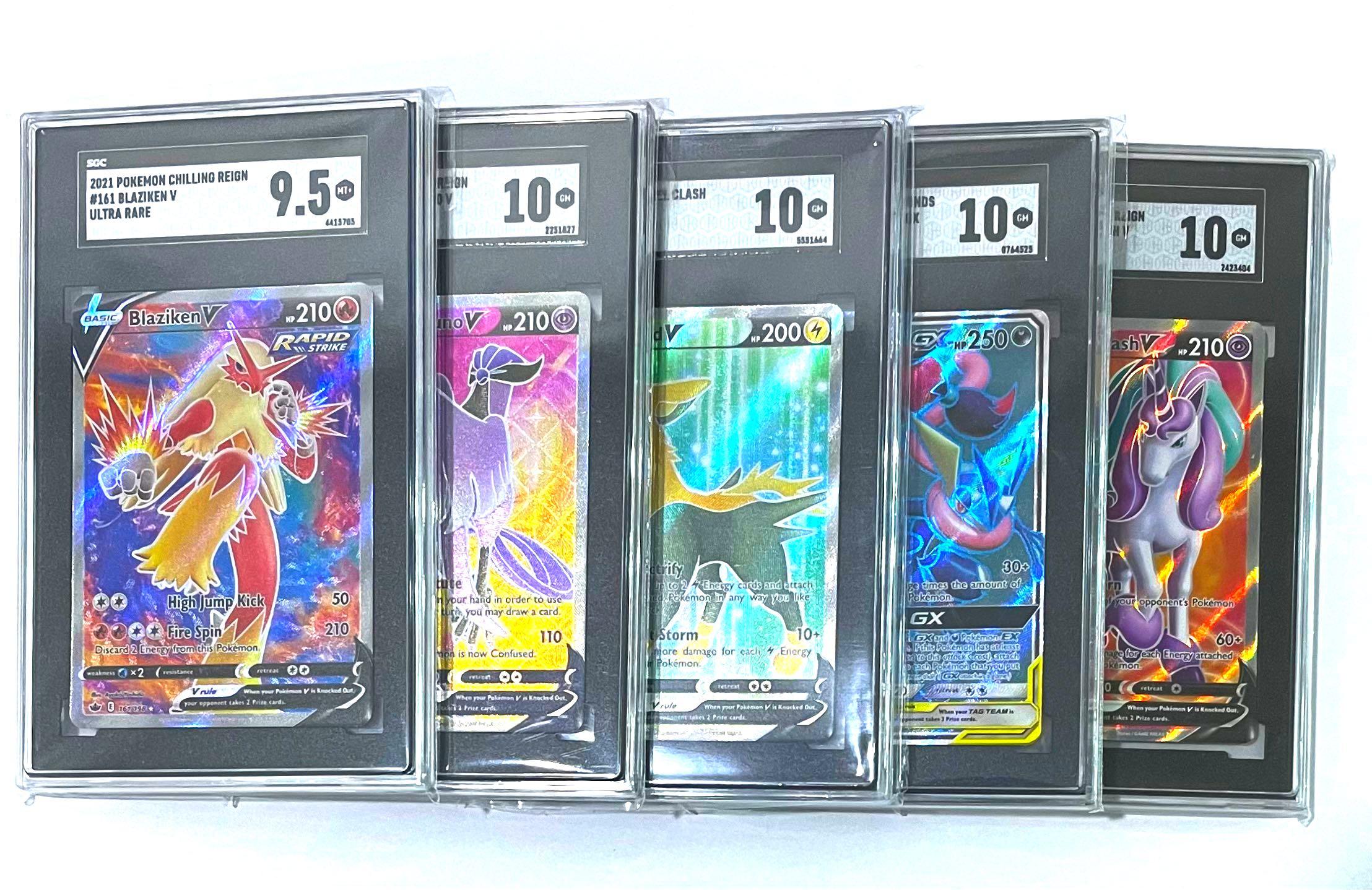 SGC Graded Full Art Pokemon Slabs - Assorted Sets from SWSH & S&M (Not ...