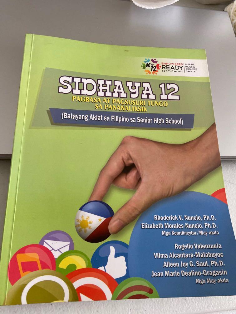 Sidhaya 12 pagbasa at pagsusuri tungo sa pananaliksik (batayang aklat ...