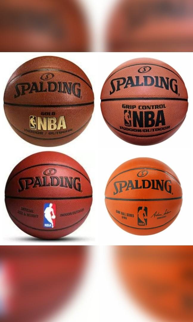 Spalding NBA Gold Basketball, Sports Equipment, Sports & Games, Racket ...