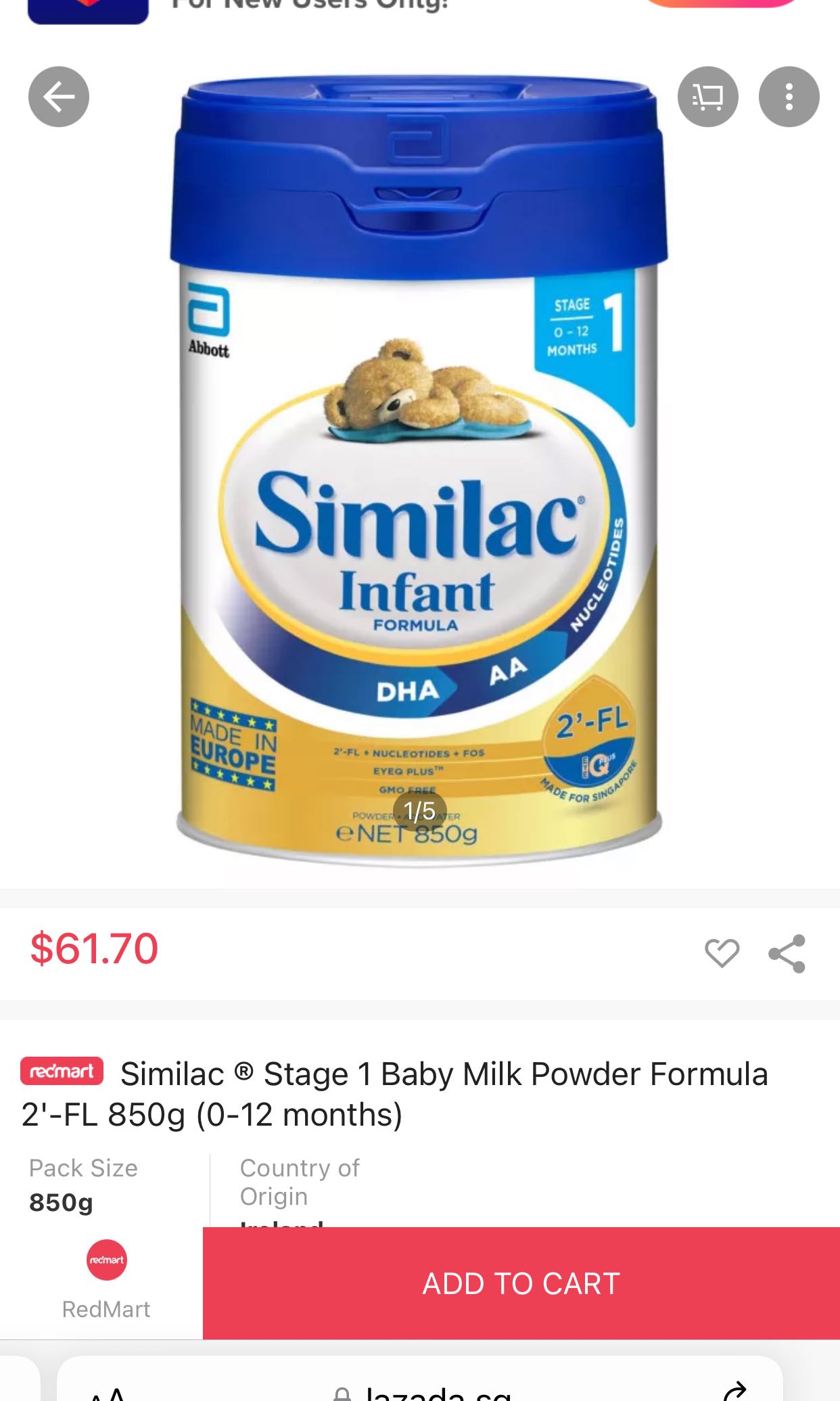 Stage 1 Similac milk powder, Babies & Kids, Nursing & Feeding ...