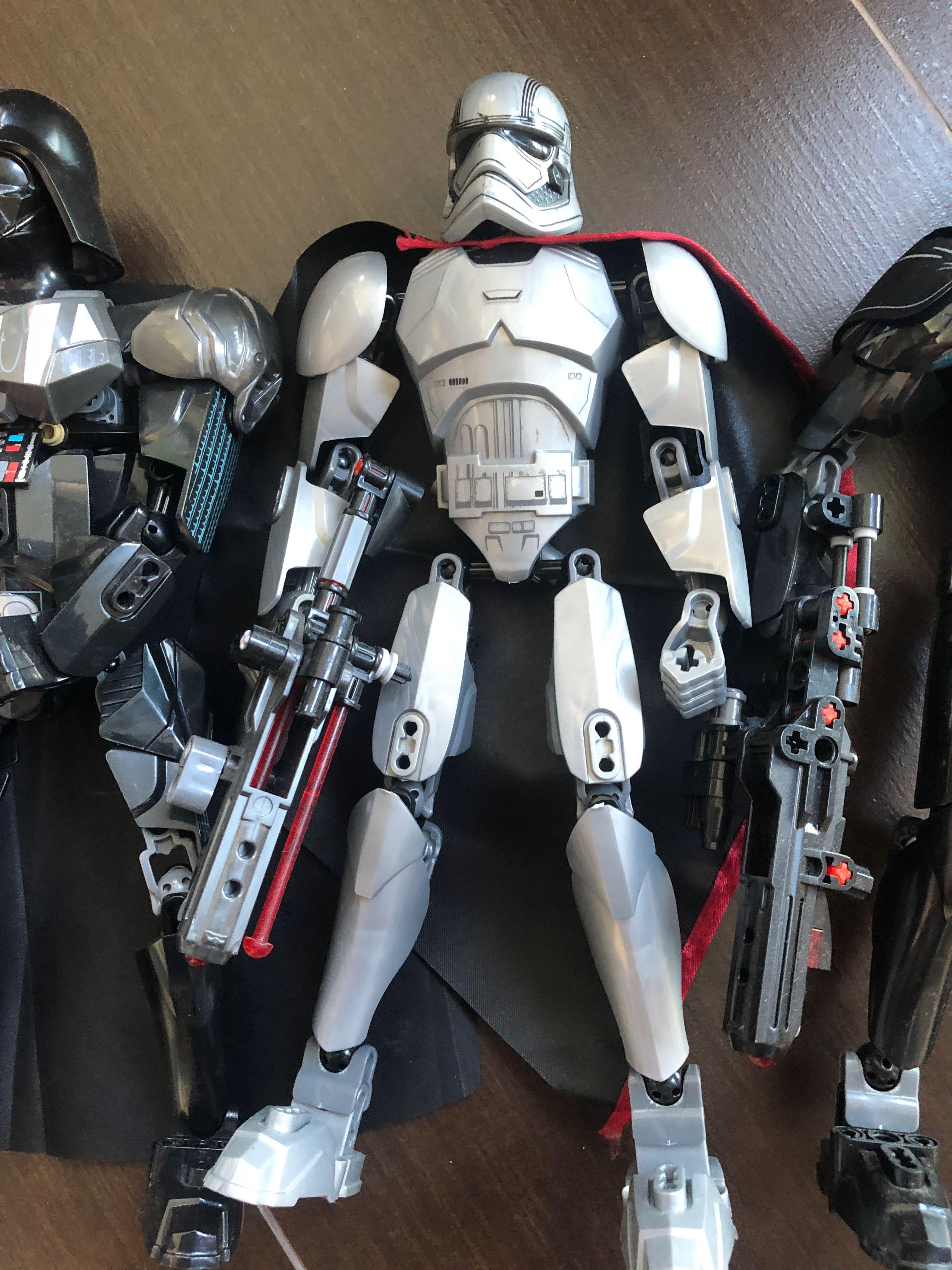 Star Wars LEGO Buildable Figures Darth Vader Captain Phasma Rouge One ...