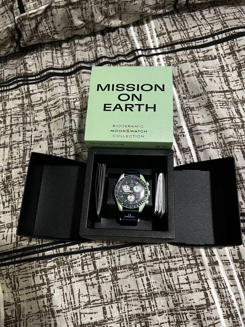 swatch omega earth, Luxury, Watches on Carousell