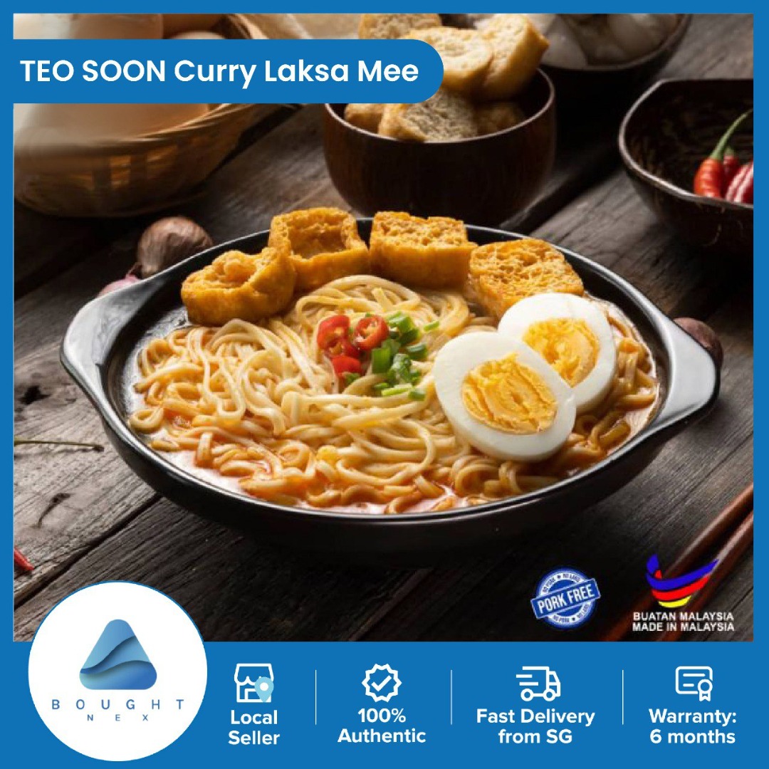 TEO SOON Homemade Laksa Mee Penang Prawn Mee Hun Dry Chili Soup Pan Mee ...