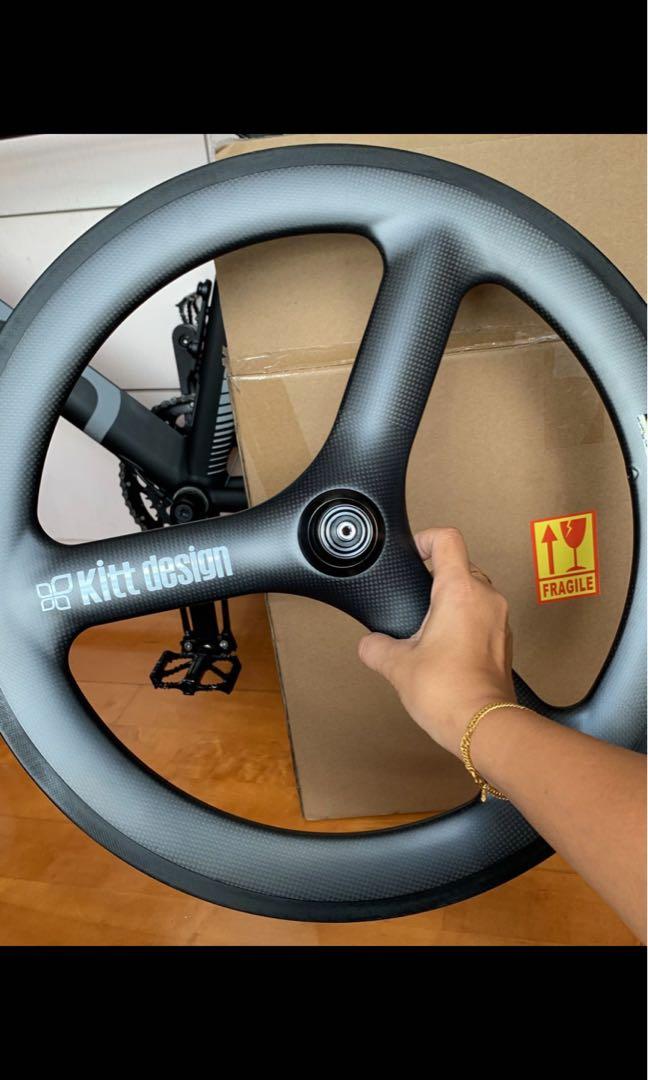 Tern kitt design new 全新 三刀 前輪 一隻 451, 運動產品, 單車及配件, 單車 - Carousell