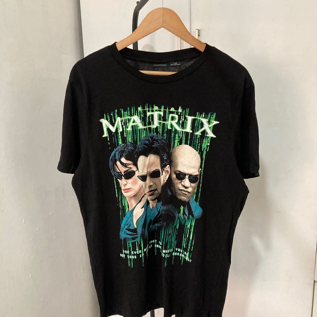 The Matrix Vintage Oversized Shirt, Men's Fashion, Tops & Sets, Tshirts ...