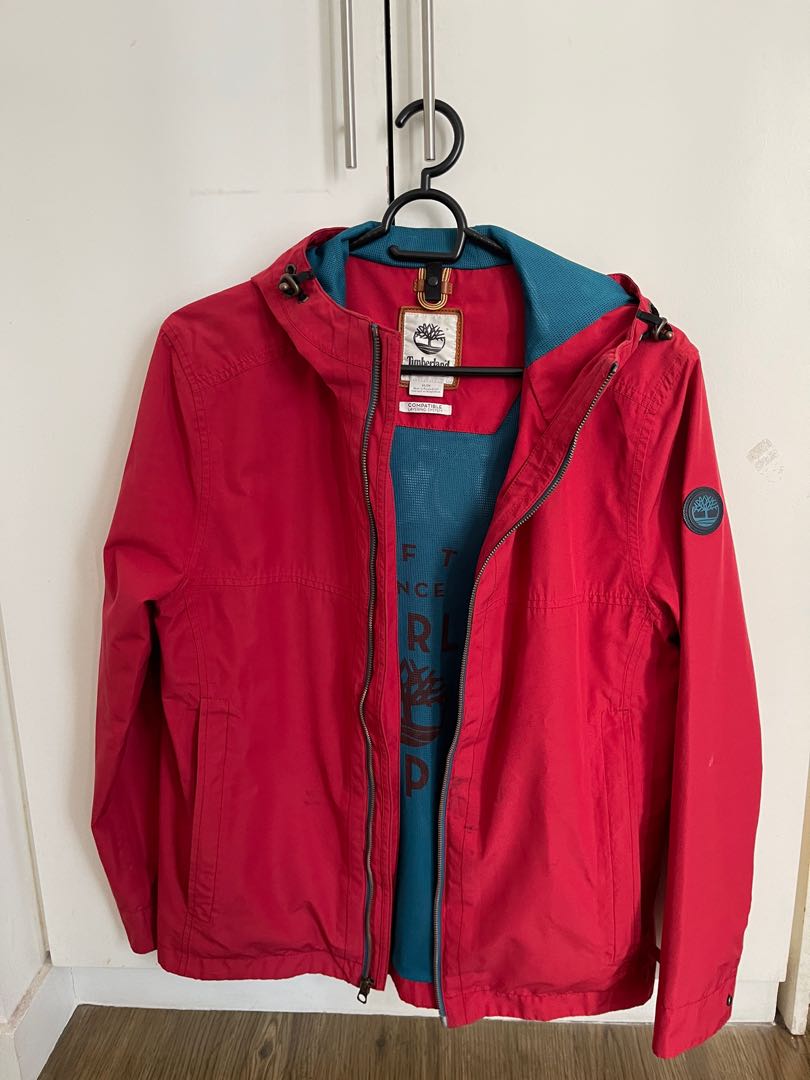 Timberland: Red Jacket, Men's Fashion, Coats, Jackets and Outerwear on ...