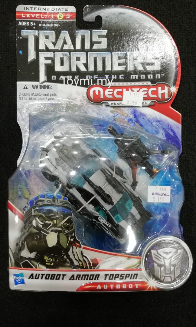 TRANSFORMERS AUTOBOT Top Spin Nascar Dark Of The moon Mechtec, Hobbies ...