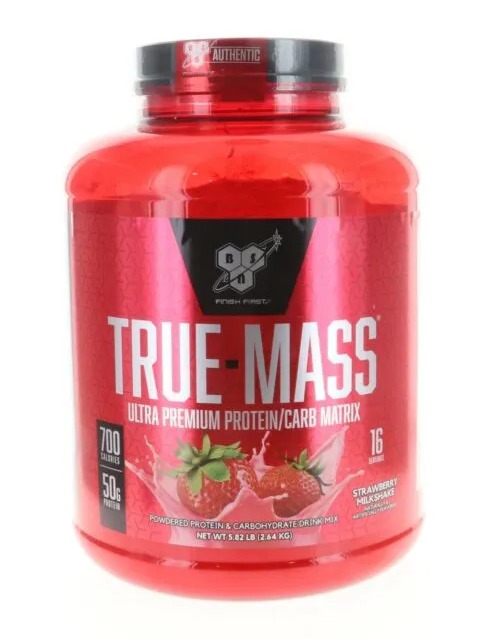 True mass Protein/carb Matrix Strawberry!, Health & Nutrition, Health ...