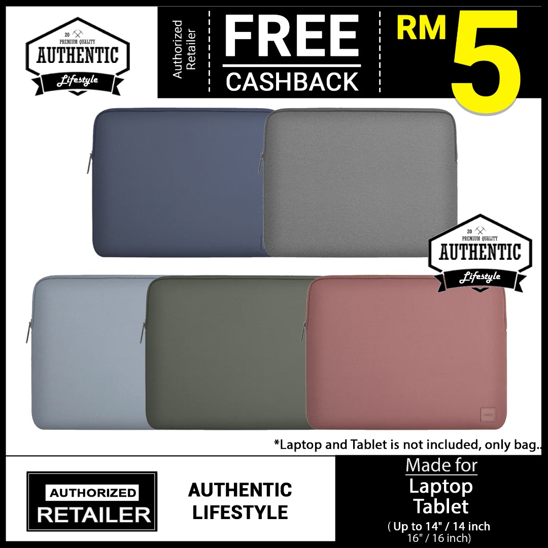 UNIQ Cyprus Laptop and Tablet Sleeve - Water Resistant Neoprene Up to ...