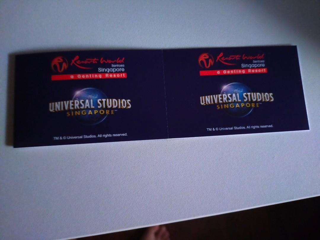 Universal Studios Tickets + $5 Meal Voucher, Tickets & Vouchers, Event ...