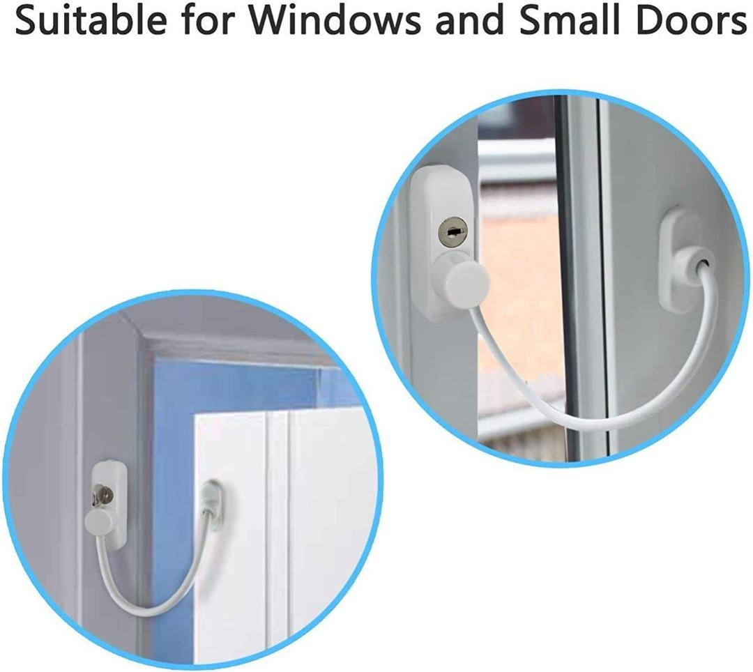 (USED - 7 window cable, 2 locks and 1 key) Proster Window Restrictor ...