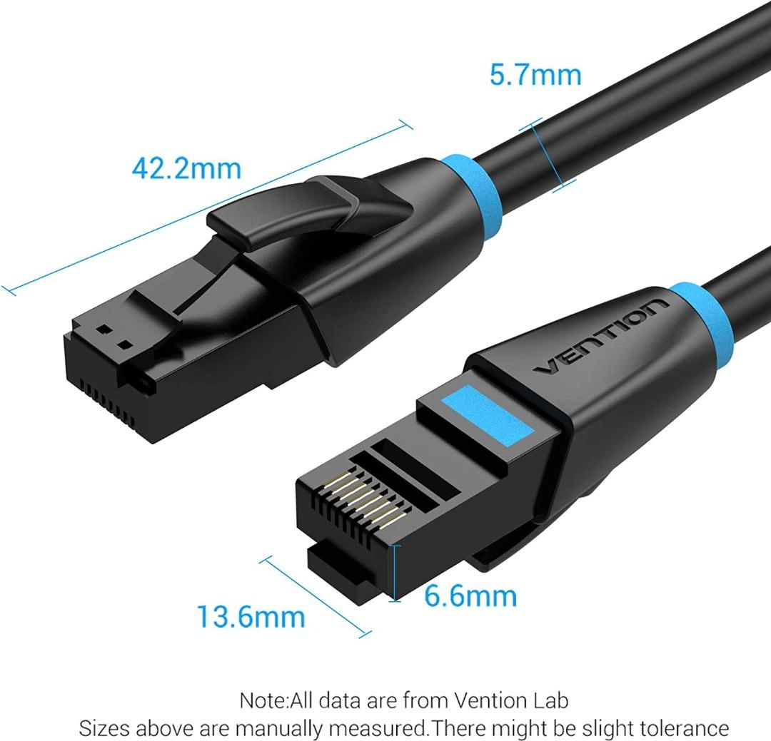"VENTION Ethernet Cable High Speed CAT6 Ethernet Cable Network LAN RJ45 ...