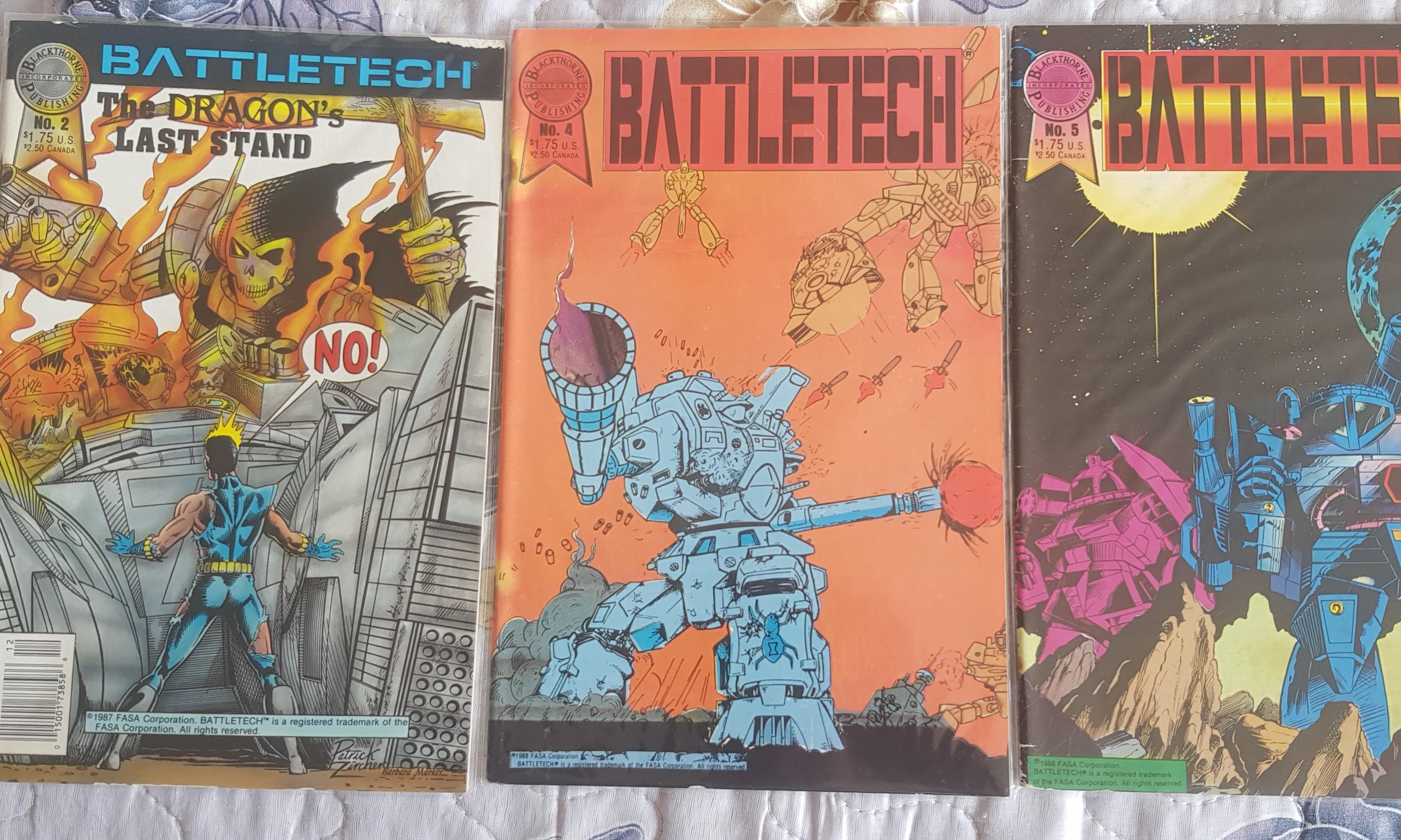 VHTF OOP Blackthorne Battletech Comic Lot, Hobbies & Toys, Books ...