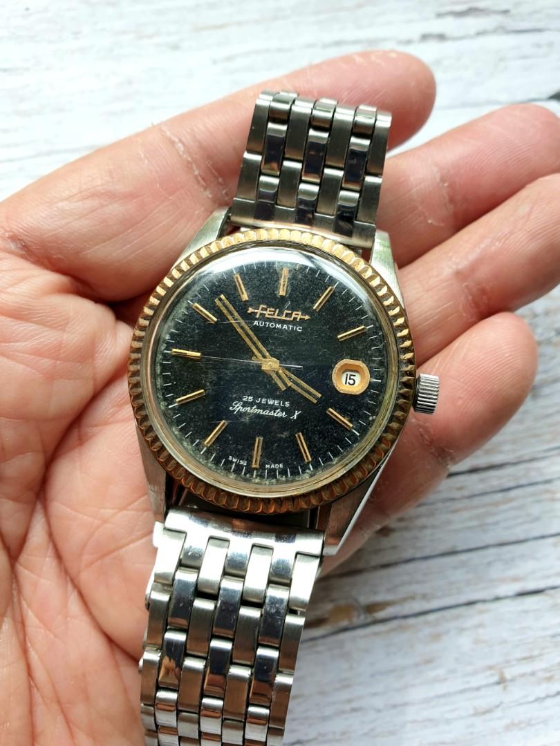 Vintage Felca Sportmaster X Date Mechanical Automatic Watch Swiss Made ...