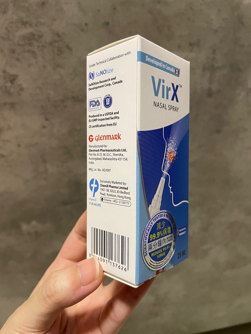 VirX噴鼻劑 25毫升, 健康及營養食用品, 健康補充品, 健康補充品 - 維他命及補充品 - Carousell