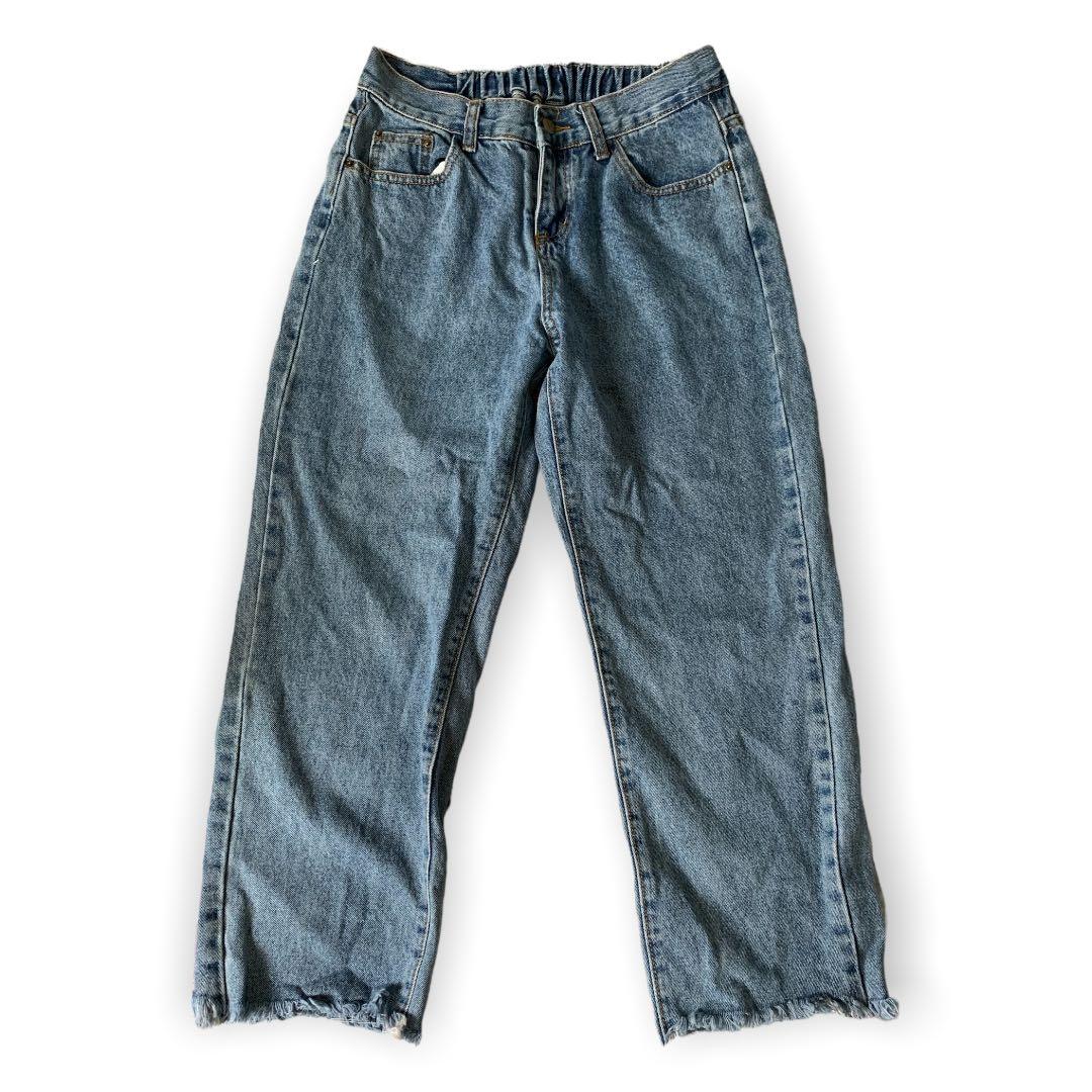 wide leg denim cowboy pants, Women's Fashion, Bottoms, Jeans on Carousell
