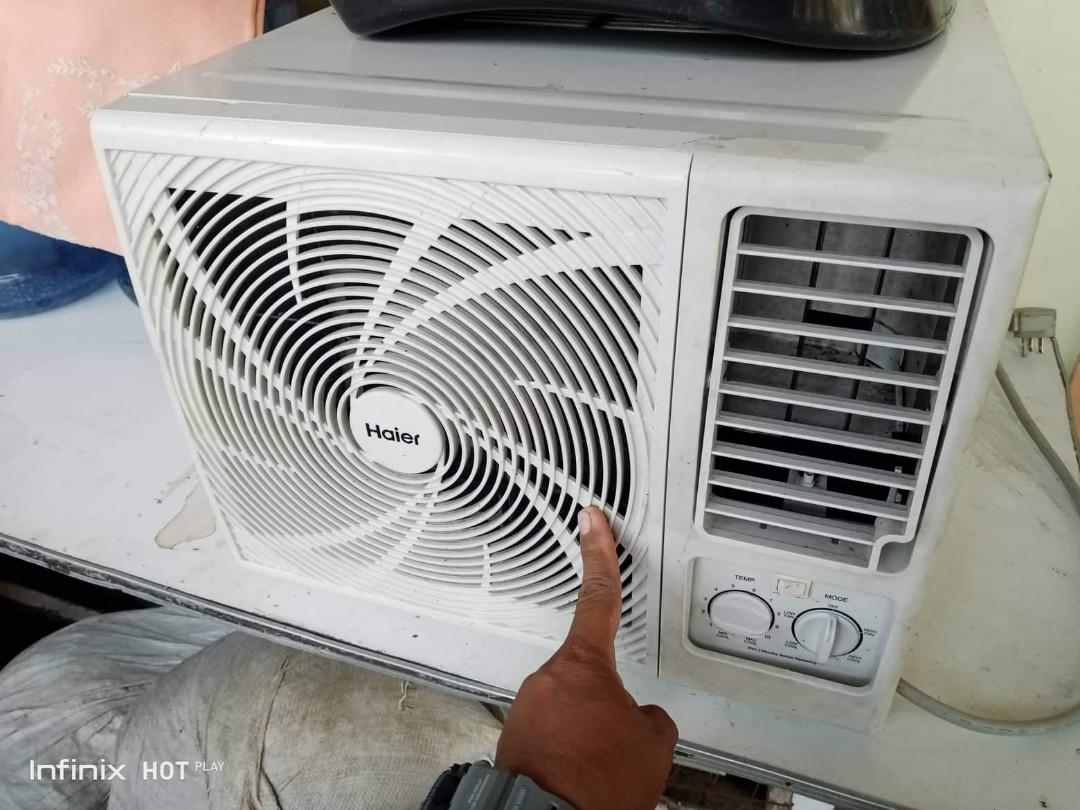 Window type Haier 1HP Inverter grade, TV & Home Appliances, Air ...