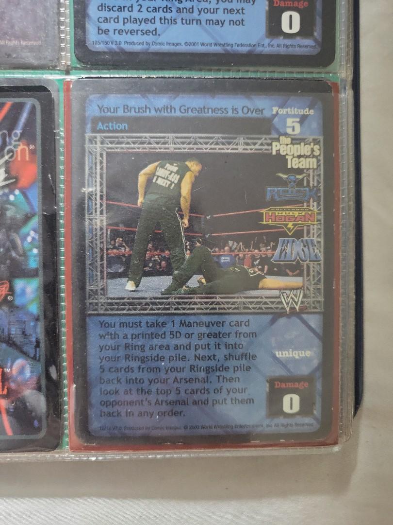 Wwe card game trading cards Chris jericho foil raw deal wwf stone cold ...