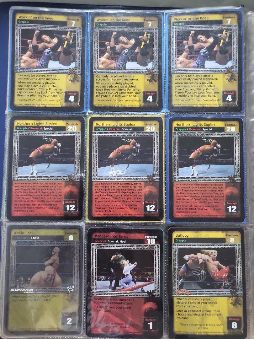 Wwe card game trading cards Chris jericho foil raw deal wwf stone cold ...