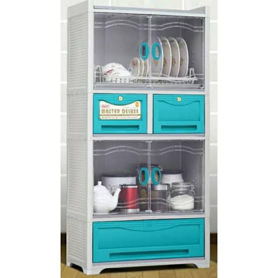 ZOOEY MINI DELUXE DISH CABINET, Furniture & Home Living, Furniture ...