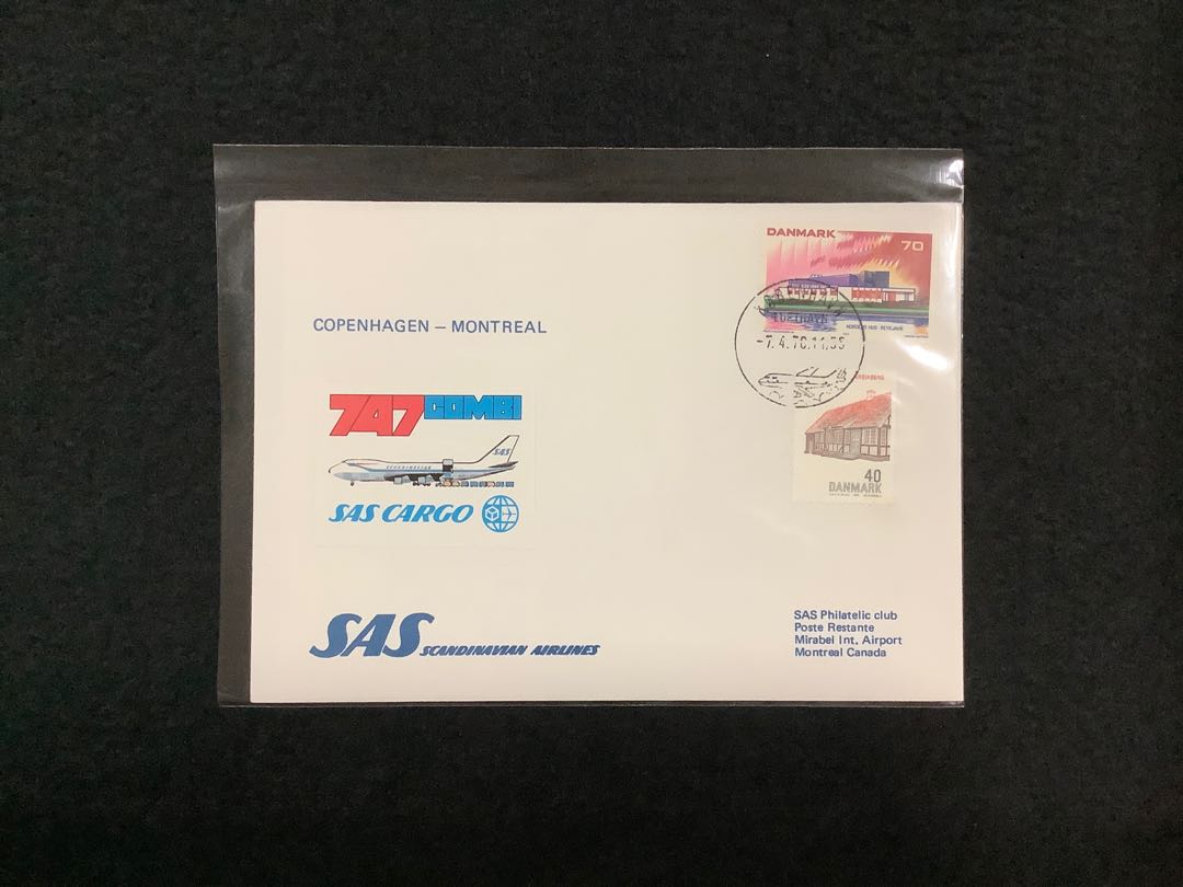 1978 Denmark First SAS Cargo Boeing 747 Combi Flight Between Copenhagen ...