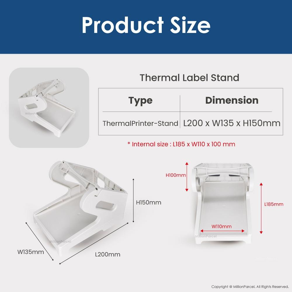 2 In 1 Thermal Printer Label Holder | Thermal Label Stand | Sticker ...