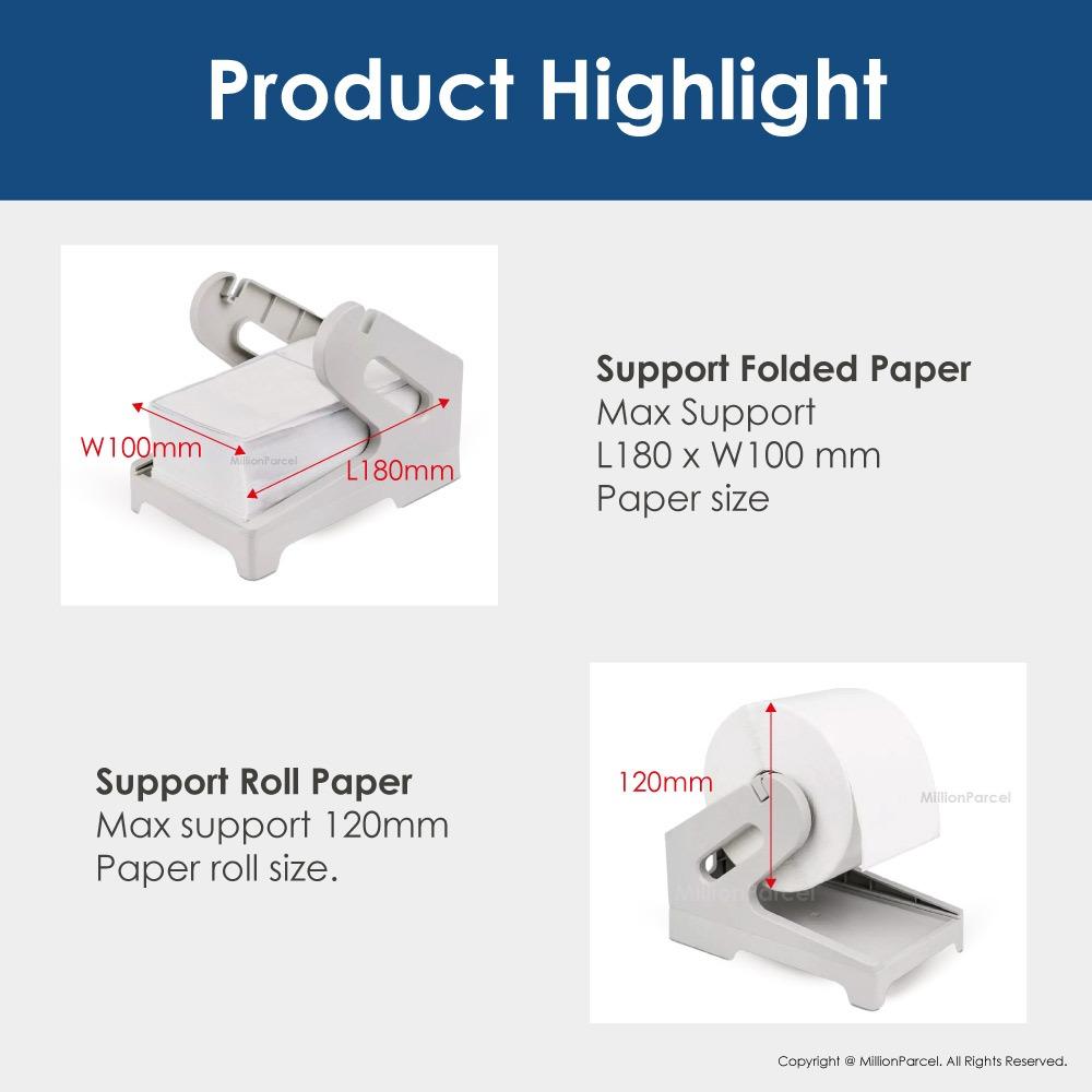2 In 1 Thermal Printer Label Holder | Thermal Label Stand | Sticker ...