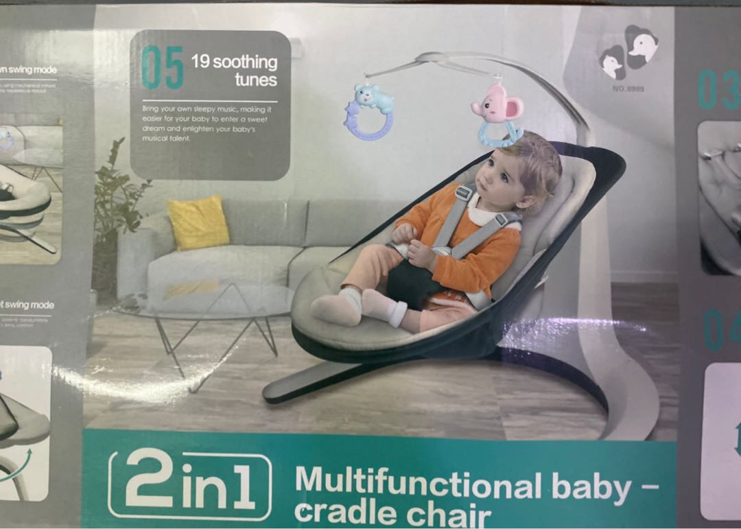 2in1 Multifunctional Baby Cradle Chair, Babies & Kids, Baby Nursery ...