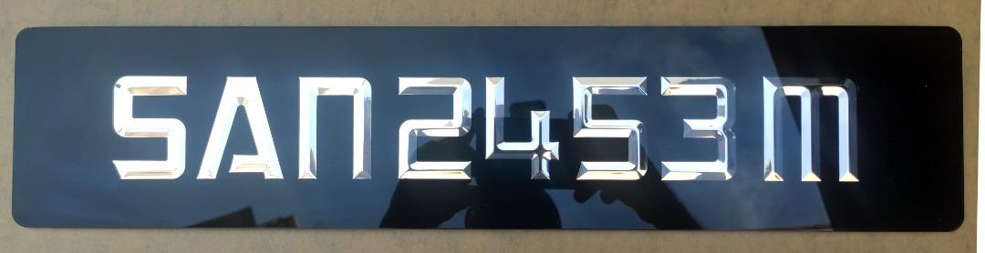 3D - NEW FONT NUMBER PLATES LASER CUT - $110.00/PAIR 3D-LASER ...