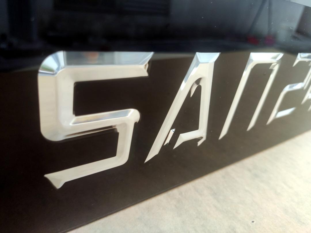 3D - NEW FONT NUMBER PLATES LASER CUT - $110.00/PAIR 3D-LASER ...