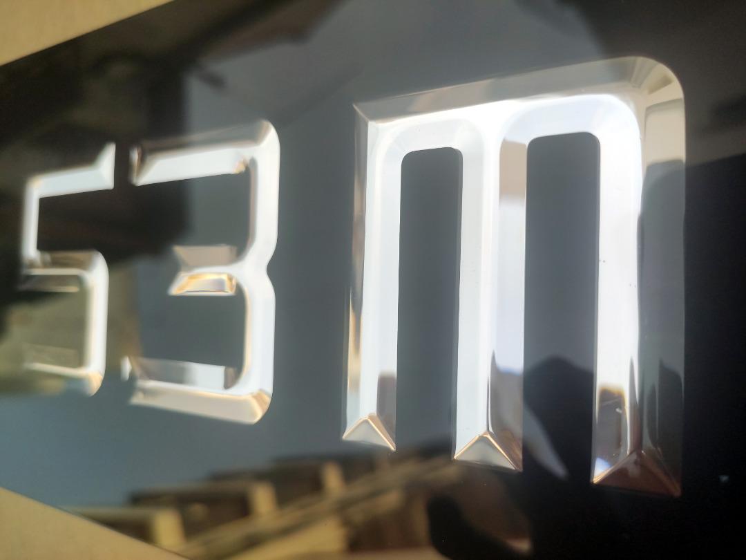 3D - NEW FONT NUMBER PLATES LASER CUT - $110.00/PAIR 3D-LASER ...