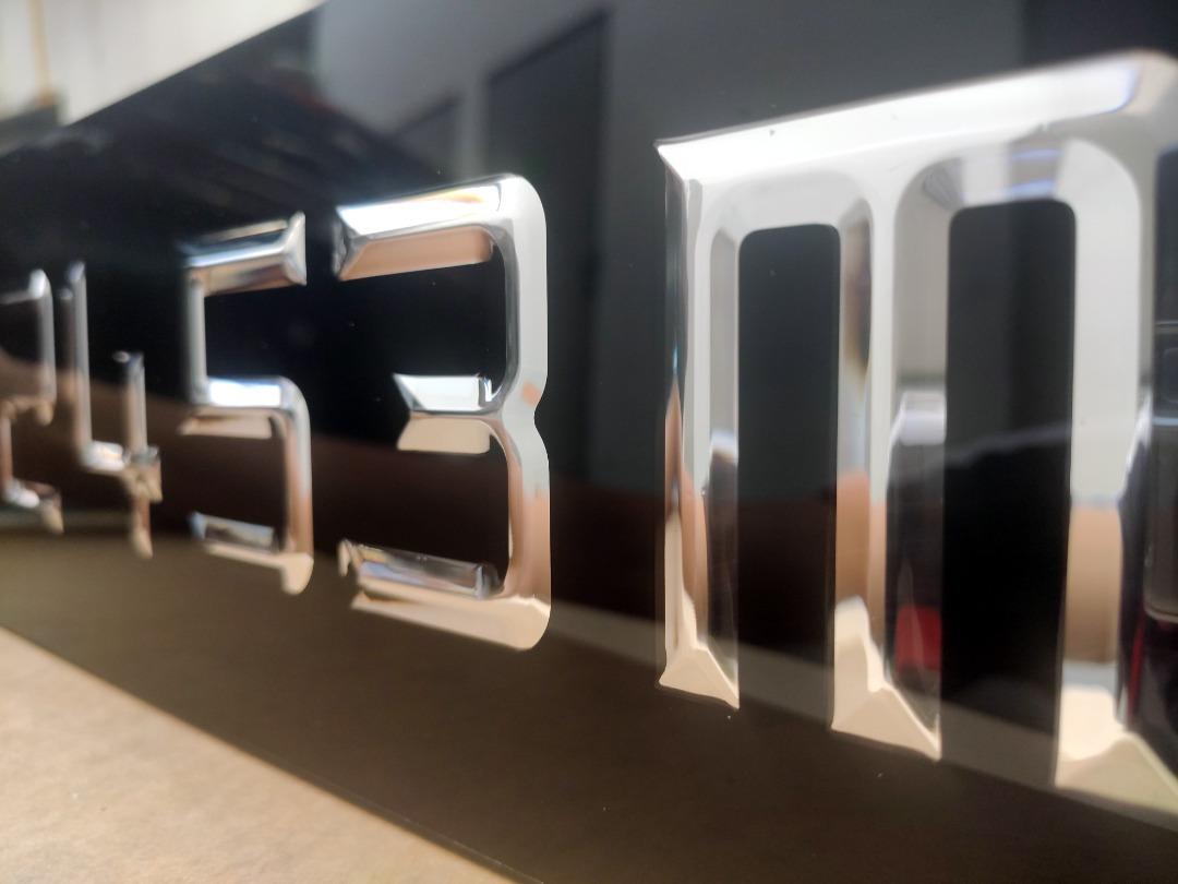 3D - NEW FONT NUMBER PLATES LASER CUT - $110.00/PAIR 3D-LASER ...