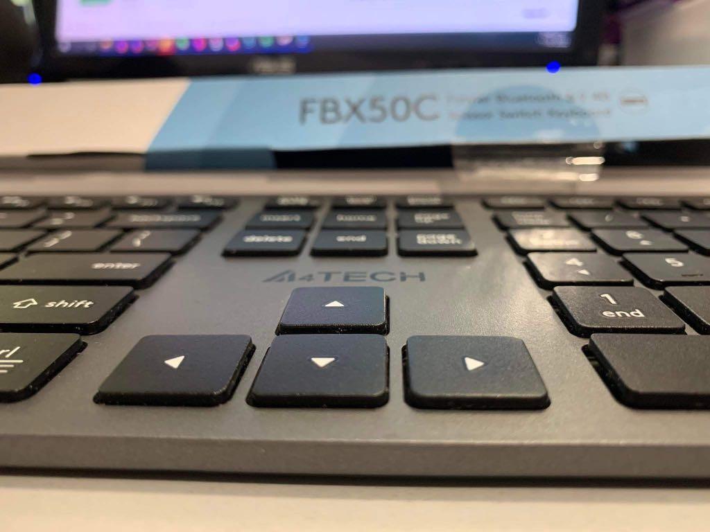 A4Tech Fstyler FBX50C Bluetooth & 2.4G Scissor Switch Keyboard Black ...