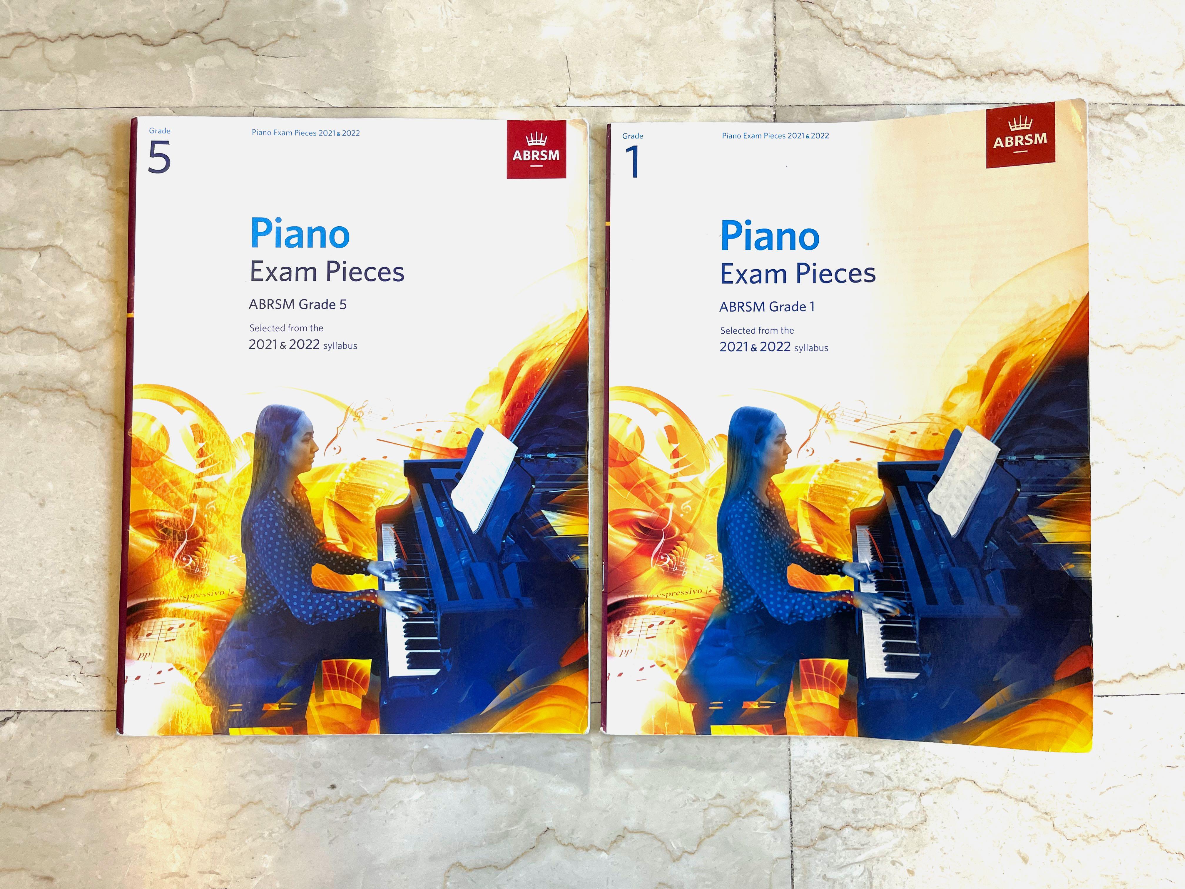 ABRSM exam pieces 2021-2022 piano grade 1 & 5, Hobbies & Toys, Books & Magazines, Assessment ...