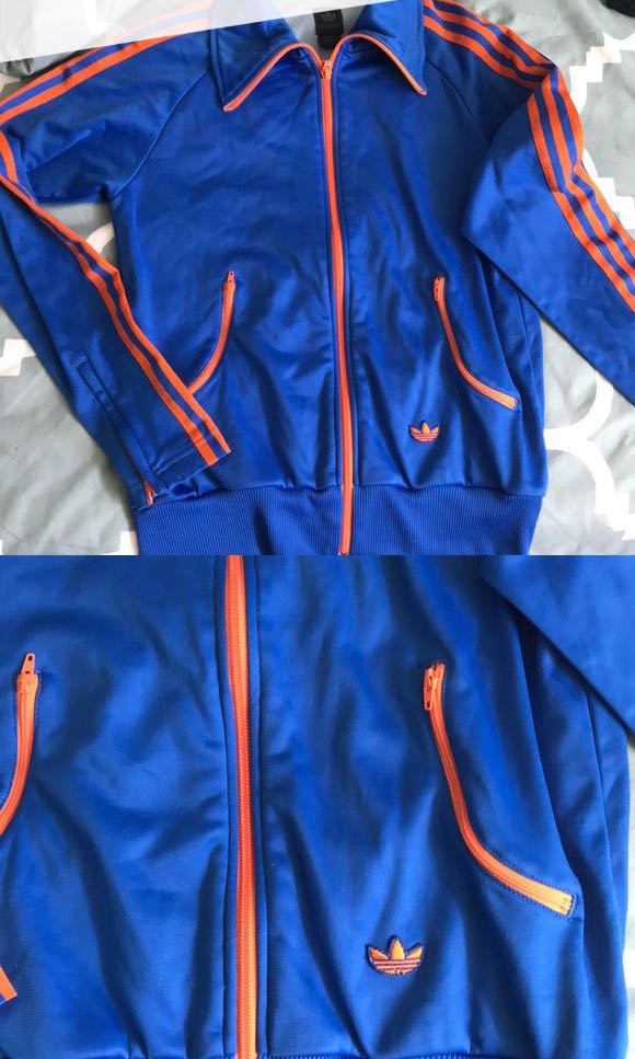 Adidas Brasil Blue and Orange Track Jacket, Women's Fashion, Activewear ...