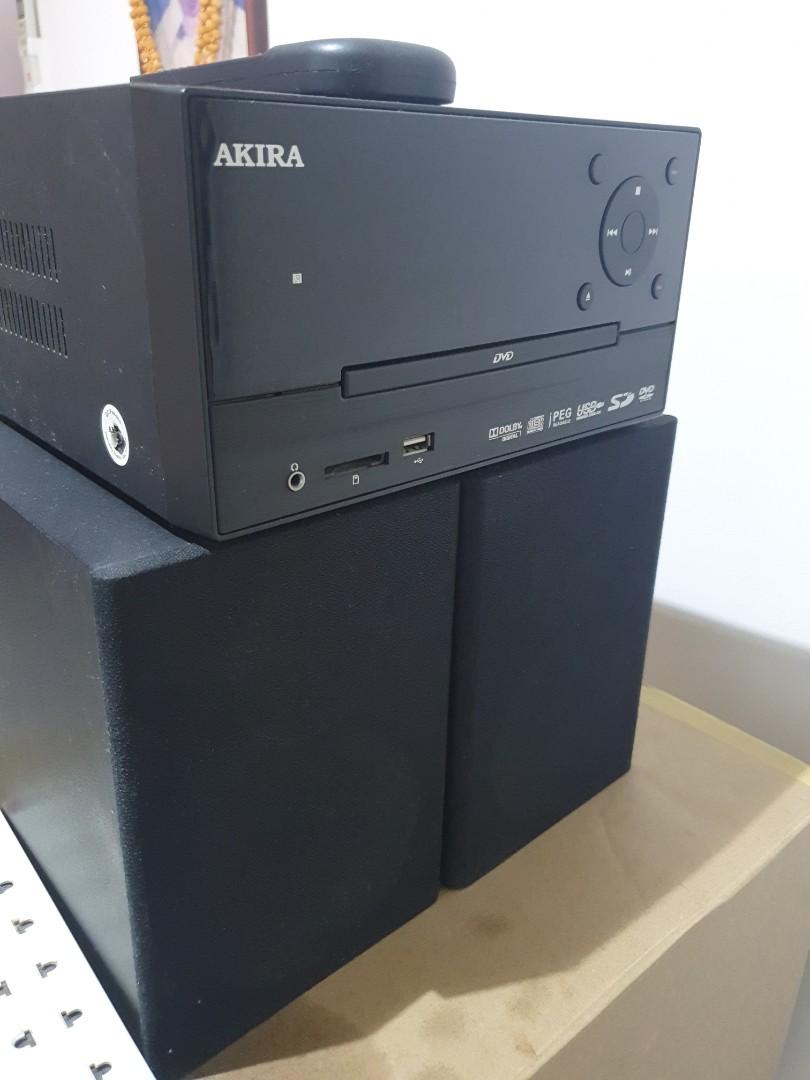 Akira dvd and usb player with free 2 15W speaker, Audio, Soundbars ...