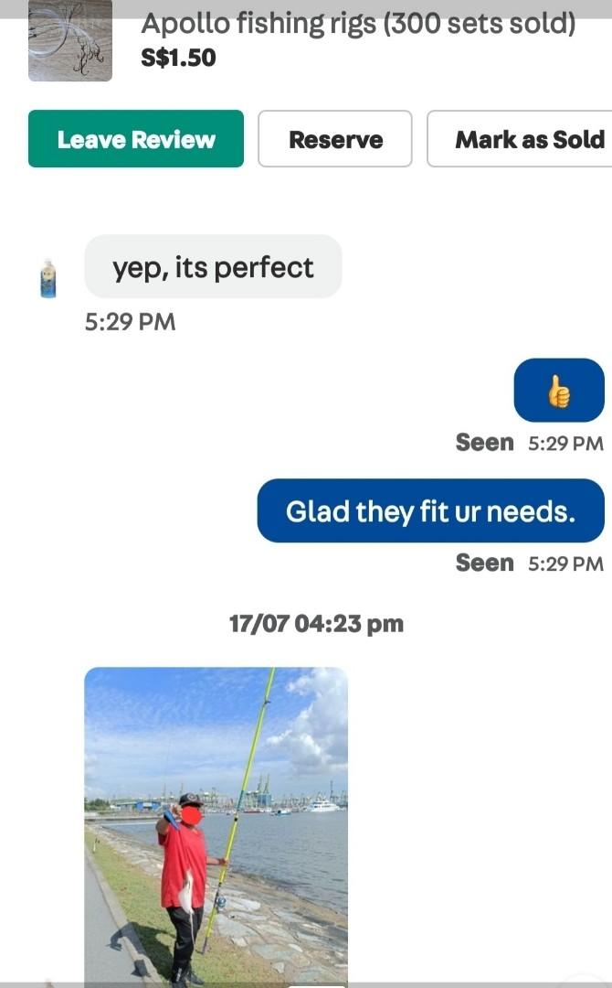 Apollo fishing rigs (430 sets sold), Sports Equipment, Fishing on Carousell