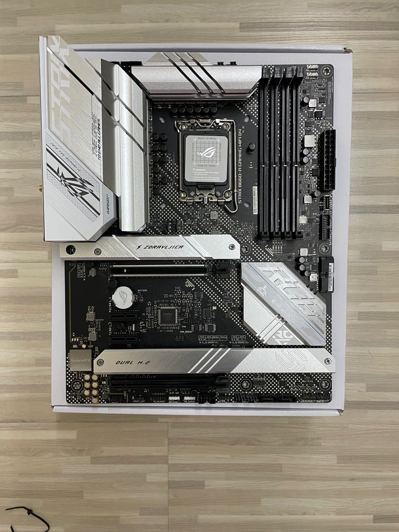 Asus ROG Strix B660-A DDR4 Intel 12th Gen White Motherboard (SI Pack ...