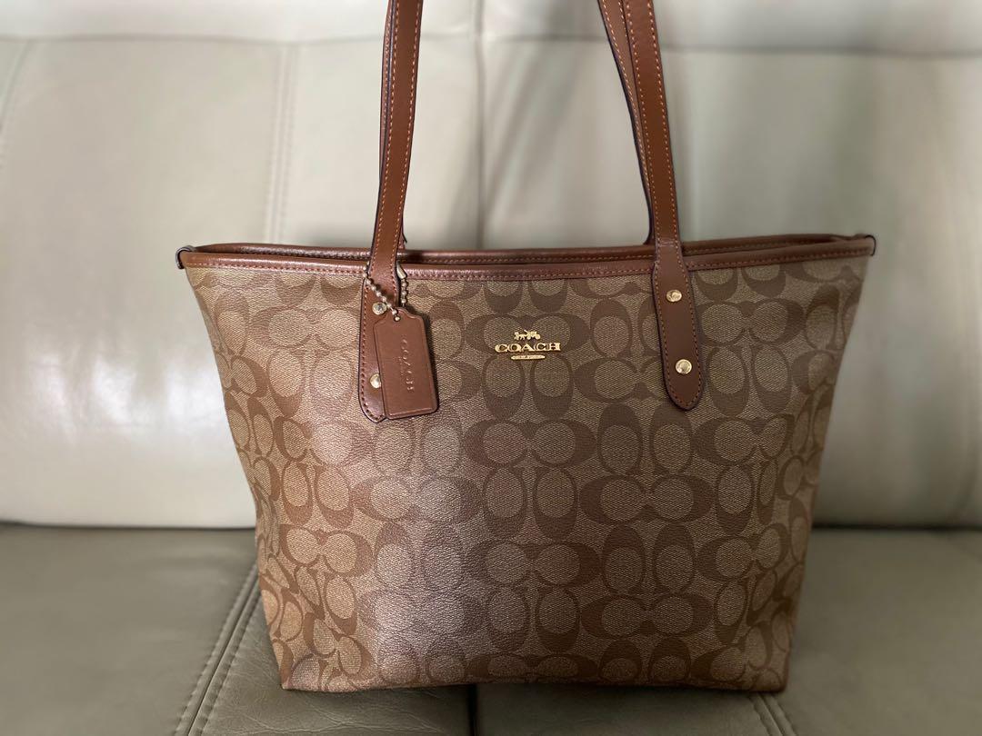 Authentic Coach leather tote bag, Women's Fashion, Bags & Wallets, Tote ...