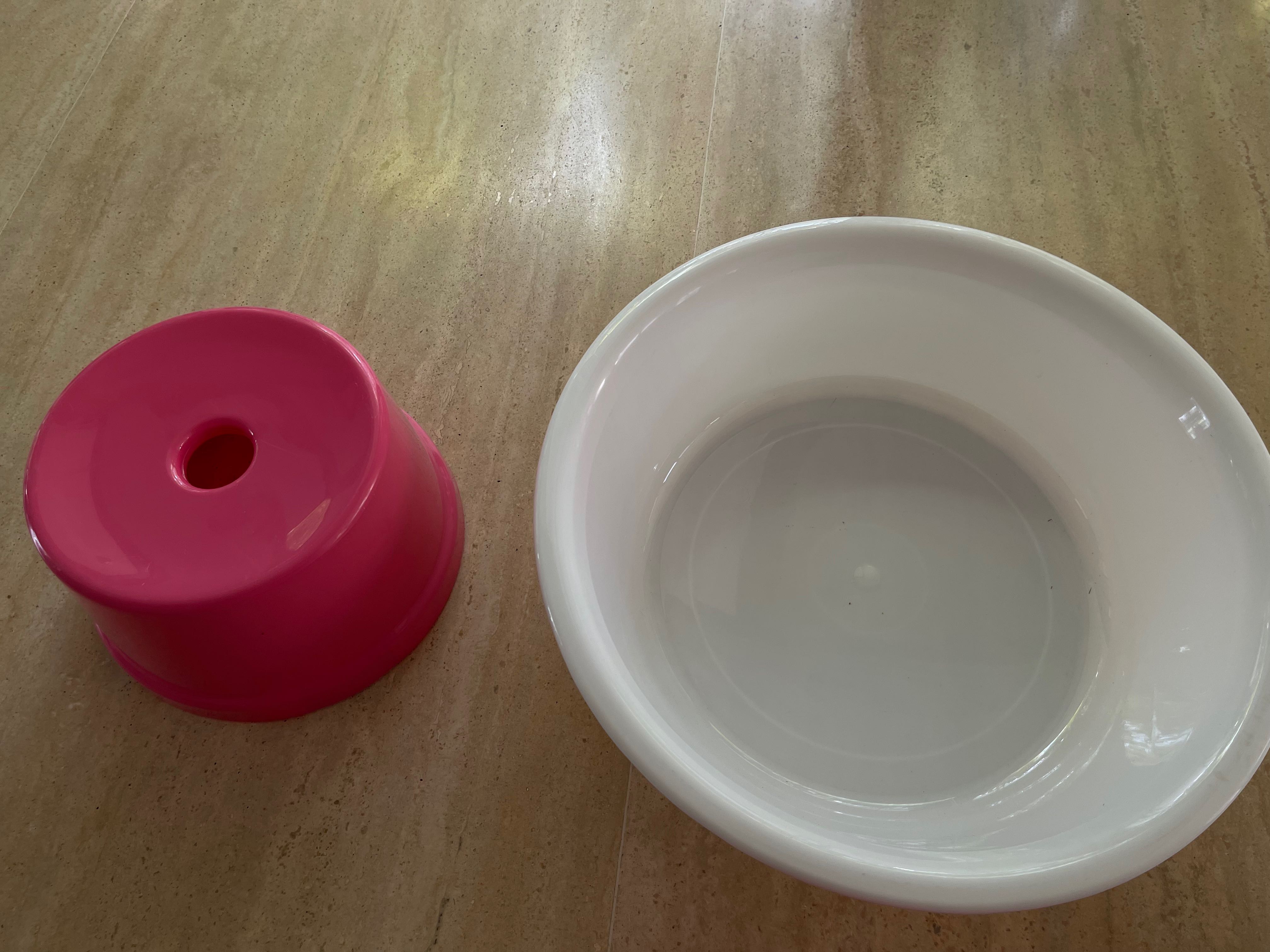 Basin and stool, Furniture & Home Living, Bathroom & Kitchen Fixtures ...