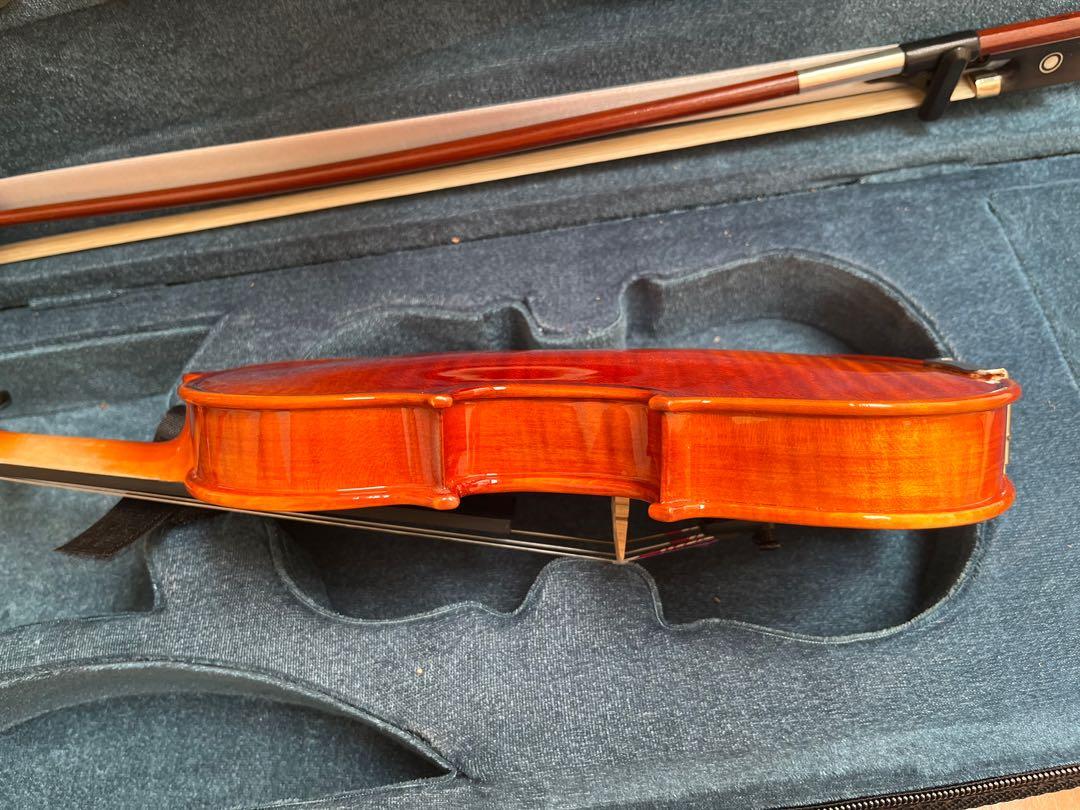 Beautiful one piece back handmade 1/10 size violin limited edition ...