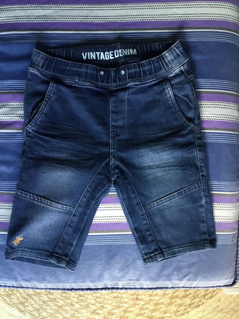 BHPC denim shorts and shirt, Babies & Kids, Babies & Kids Fashion on ...