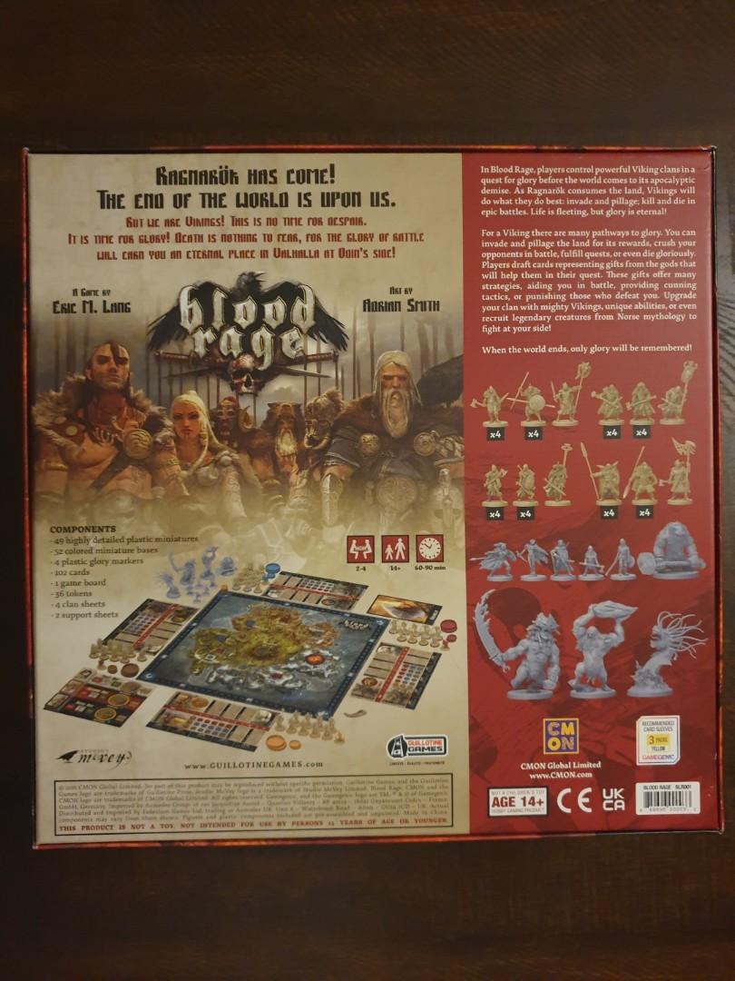 Blood Rage Board Game, Hobbies & Toys, Toys & Games on Carousell