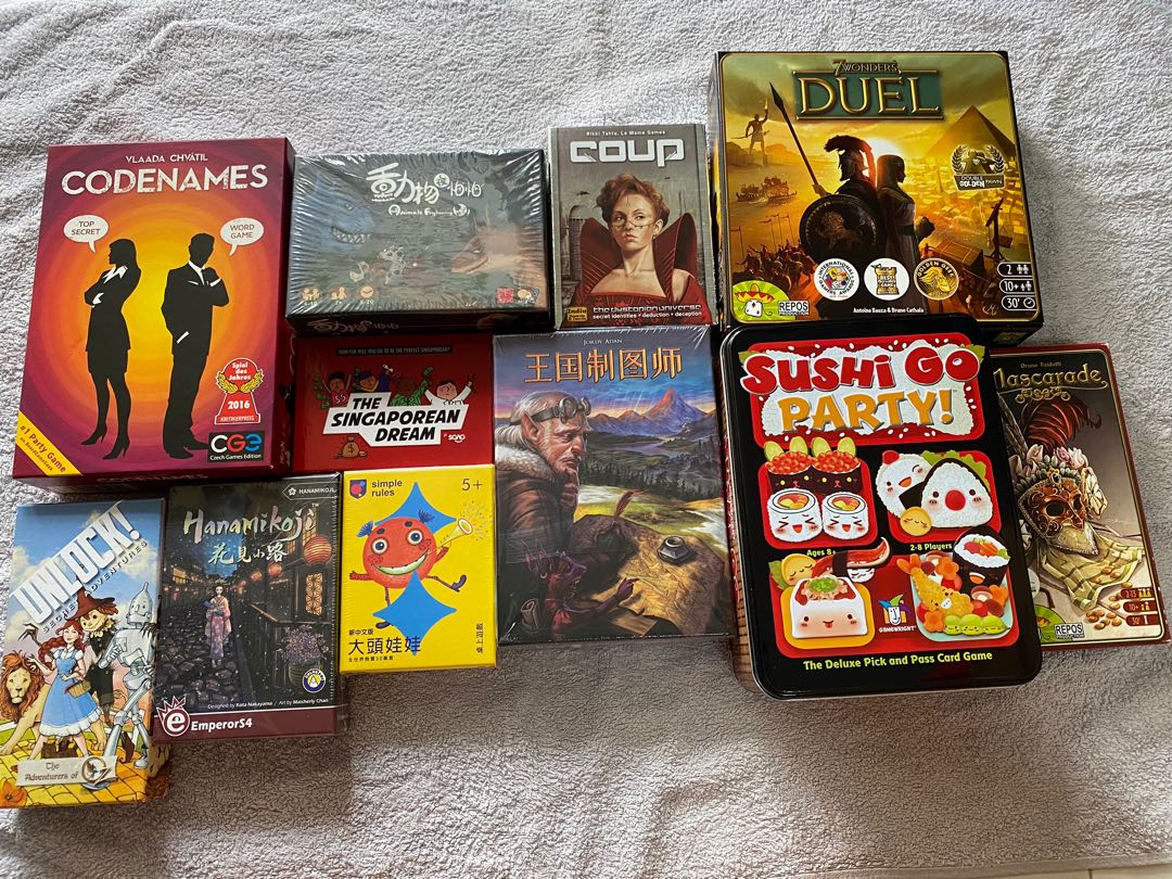 Board games (bundle 5) 7 wonders codename Cartographer, Hobbies & Toys ...
