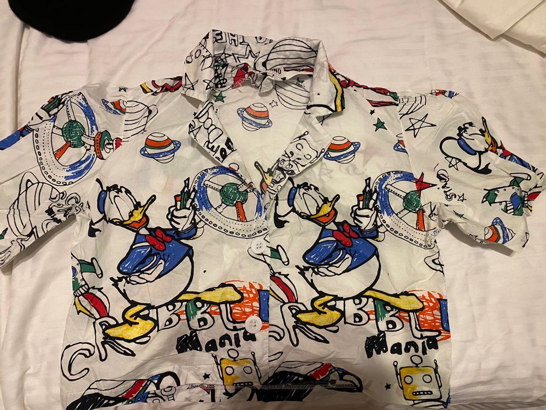 cartoon crop top, Women's Fashion, Tops, Other Tops on Carousell